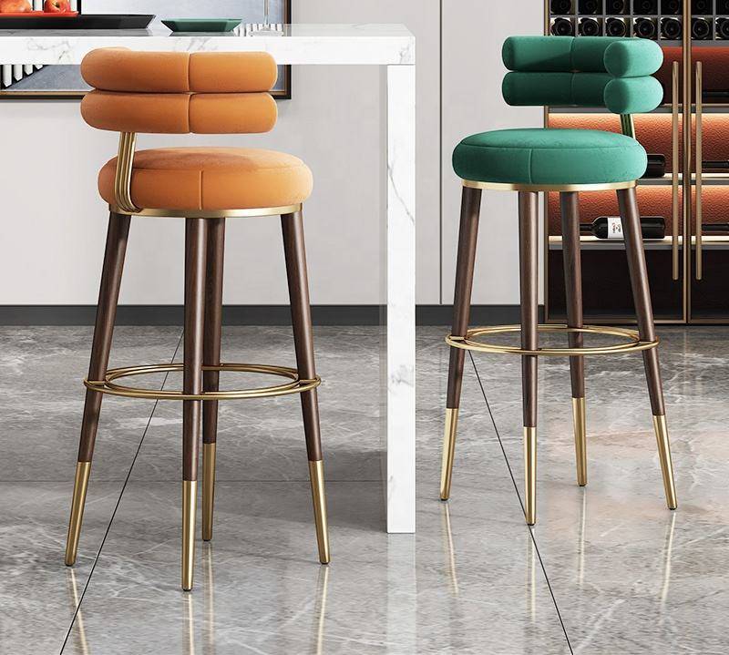 Creative Upholstered Bar Chair - LUXURIOR | The Global Destination for ...